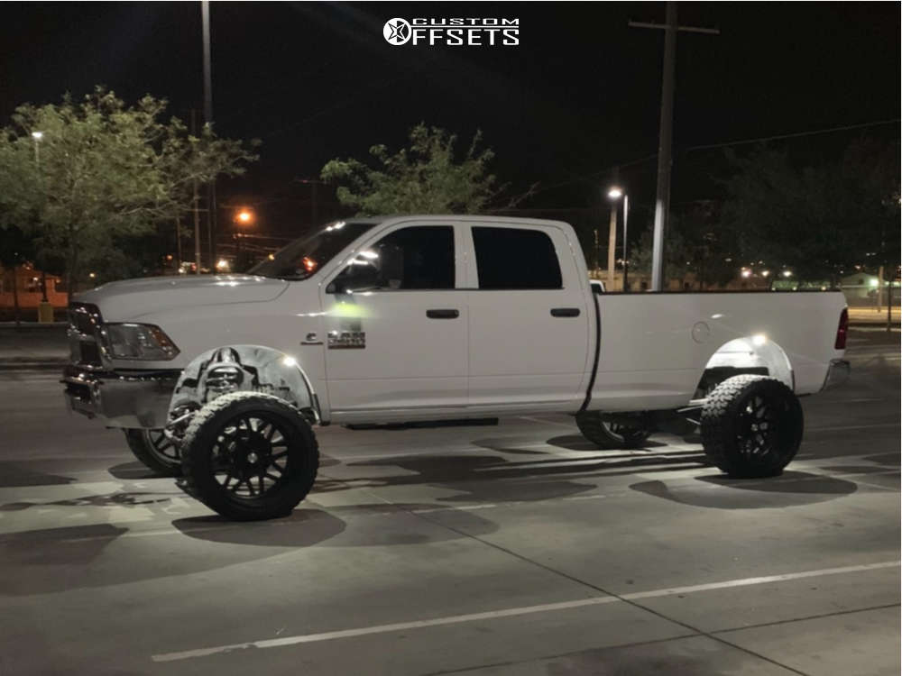 2013 Ram 2500 with 24x14 -76 Savage Forged SF01 and 35/13.5R24 Delinte ...