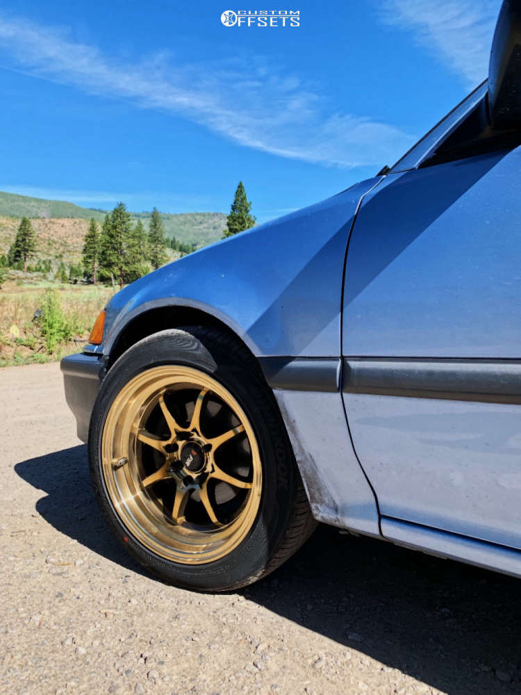 1990 Honda Civic with 15x8 25 F1R F03 and 195/50R15 Hankook Ventus V2 ...