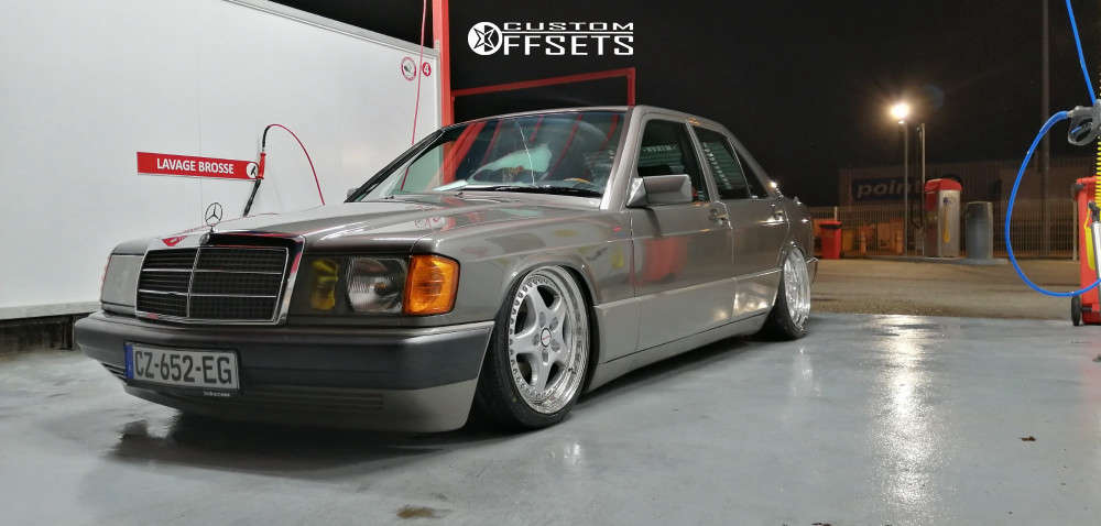 1995 Mercedes-Benz 190E with 17x8 30 SpeedLine Mariani and 195/40R17 ...