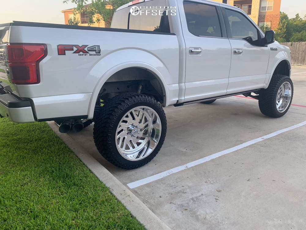 2018 Ford F-150 with 24x12 -40 American Force Kash Ss and 325/45R24 ...