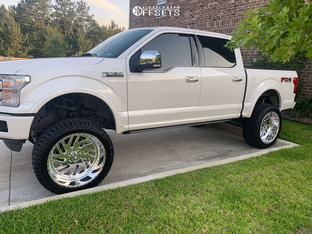 2018 Ford F-150 with 24x12 -40 American Force Kash Ss and 325/45R24 Atturo Trail Blade Xt and ...