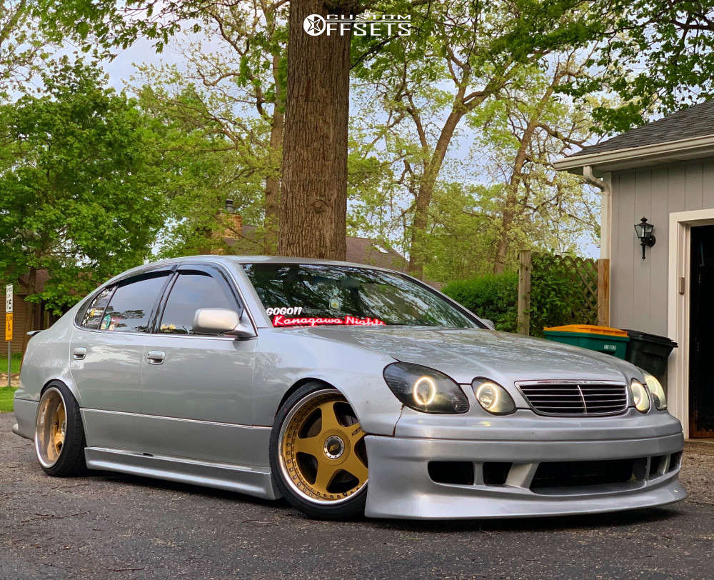 1998 Lexus GS300 with 18x9 22 SSR Koenig and 215/40R18 Federal 595 Rs ...