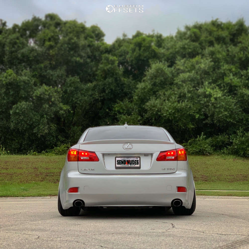 2007 Lexus IS350 with 18x9.5 22 Aodhan DS02 and 215/35R18 Nankang NS-20 ...