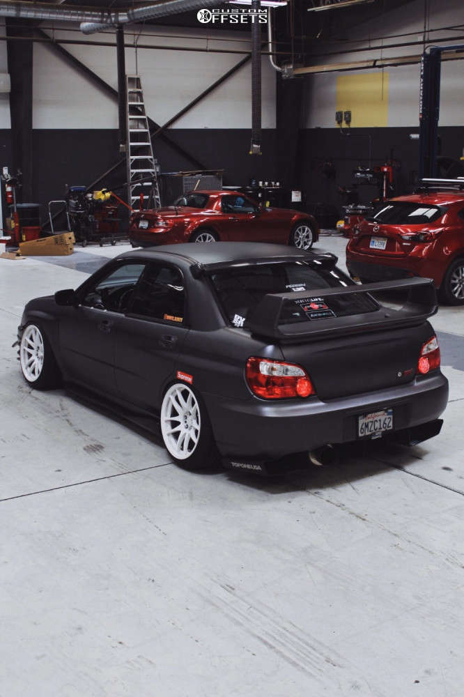 2004 Subaru Impreza Wheel Offset Flush Coilovers | 719510 | Custom Offsets