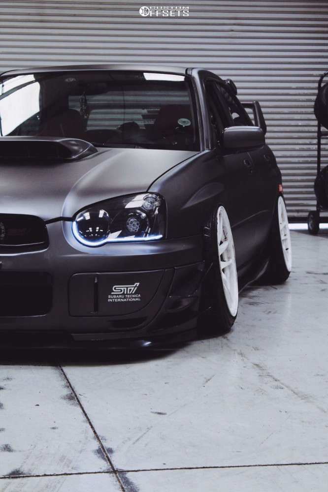 2004 Subaru Impreza Wheel Offset Flush Coilovers | 719510 | Custom Offsets
