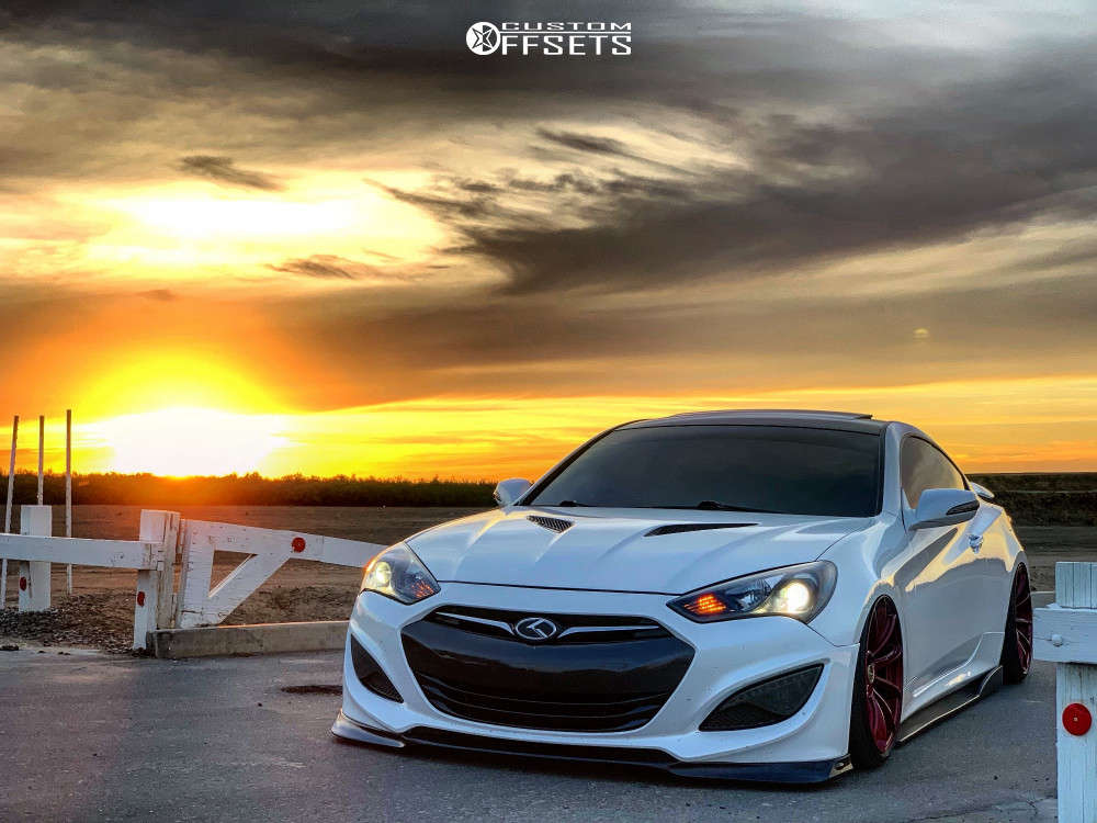 Red Genesis Coupe Wallpaper