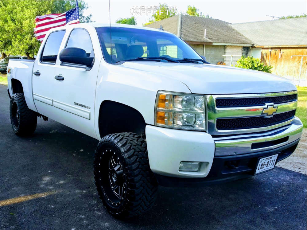 2011 Chevrolet Silverado 1500 with 20x10 -24 XF Offroad XF-201 and 33/ ...