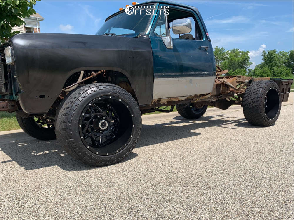 1993 Dodge W250 with 22x14 -76 Dropstars 652BM and 325/50R22 AMP ...