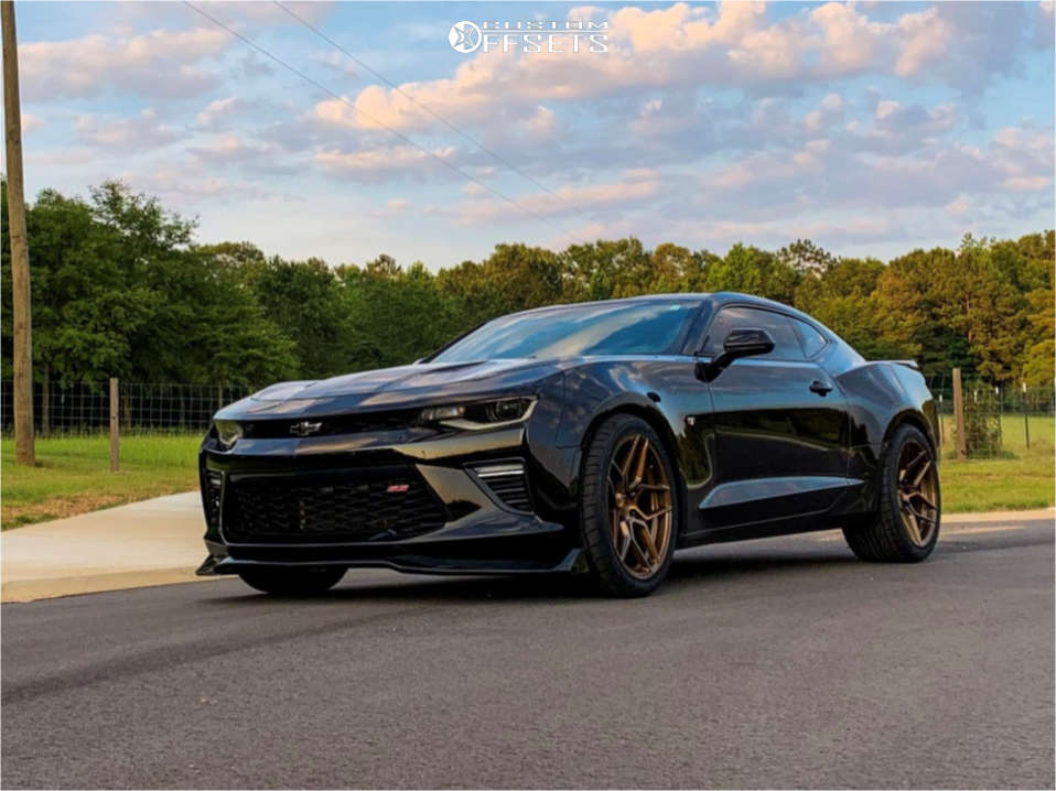2016 Chevrolet Camaro with 20x10 23 Rohana Rfx11 and 285/35R20 Nitto ...