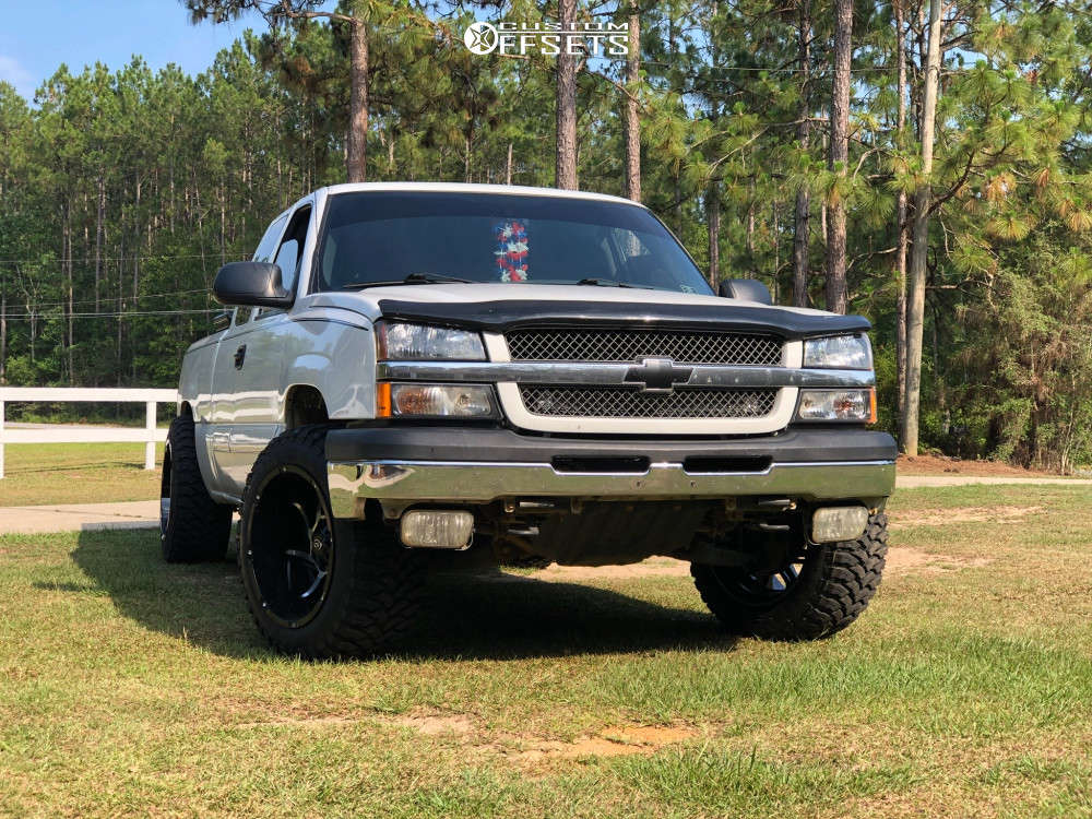 2004 Chevrolet Silverado 1500 with 20x12 -51 Vision Prowler and 33/12 ...