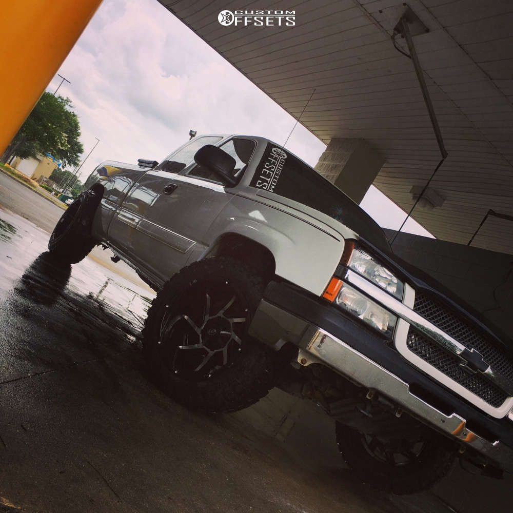 2004 Chevrolet Silverado 1500 with 20x12 -51 Vision Prowler and 33/12 ...