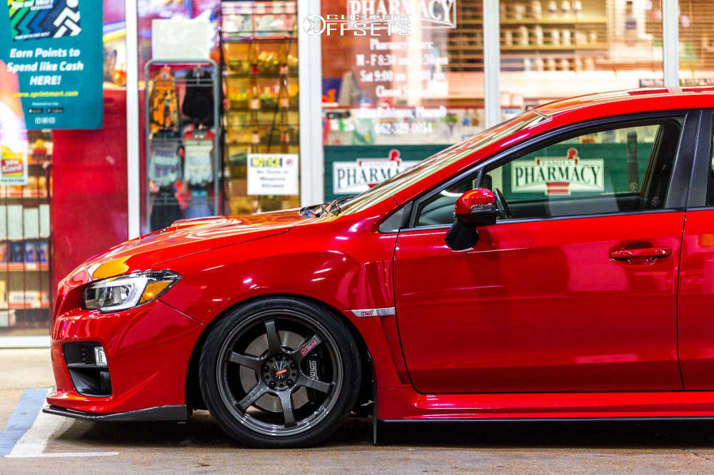 2017 Subaru WRX STI with 18x9.5 38 Gram Lights 57DR and 255/35R18 ...
