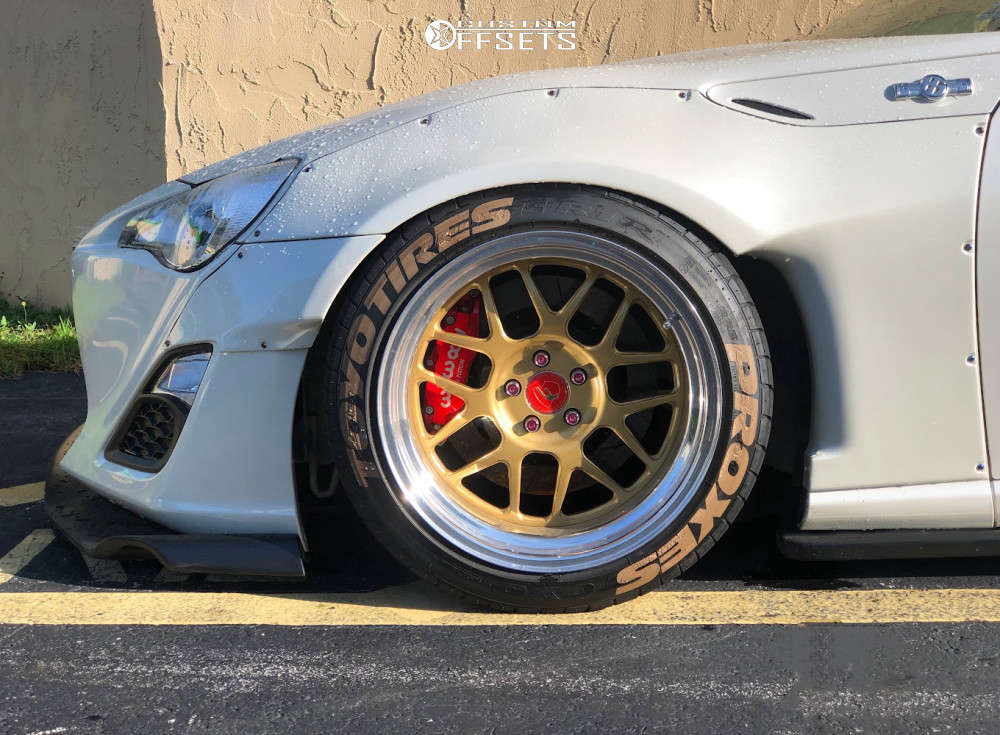 2013 Scion FR-S with 17x9.5 -20 Forgestar F14 and 225/40R17 Toyo Tires ...