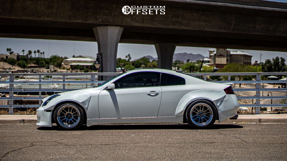 2006 INFINITI G35 with 18x9.5 10 Cosmis Racing XT-206R and 245/45R18 ...