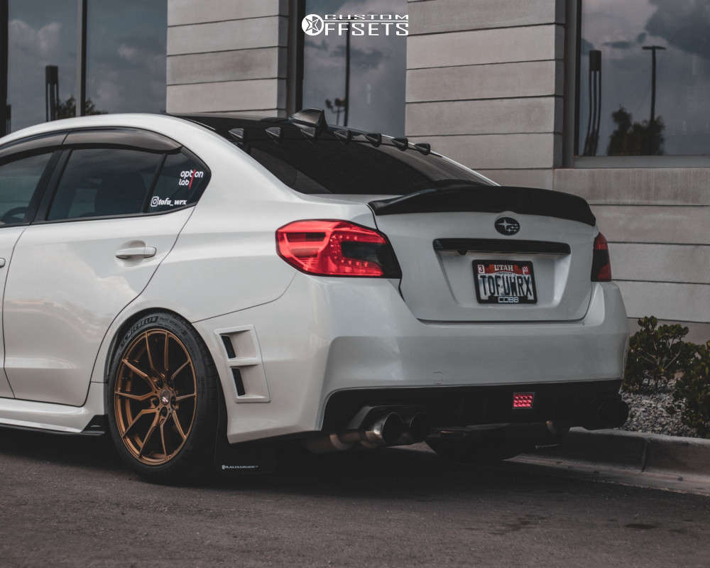 2017 Subaru WRX Wheel Offset Flush Coilovers | 721463 | Custom Offsets