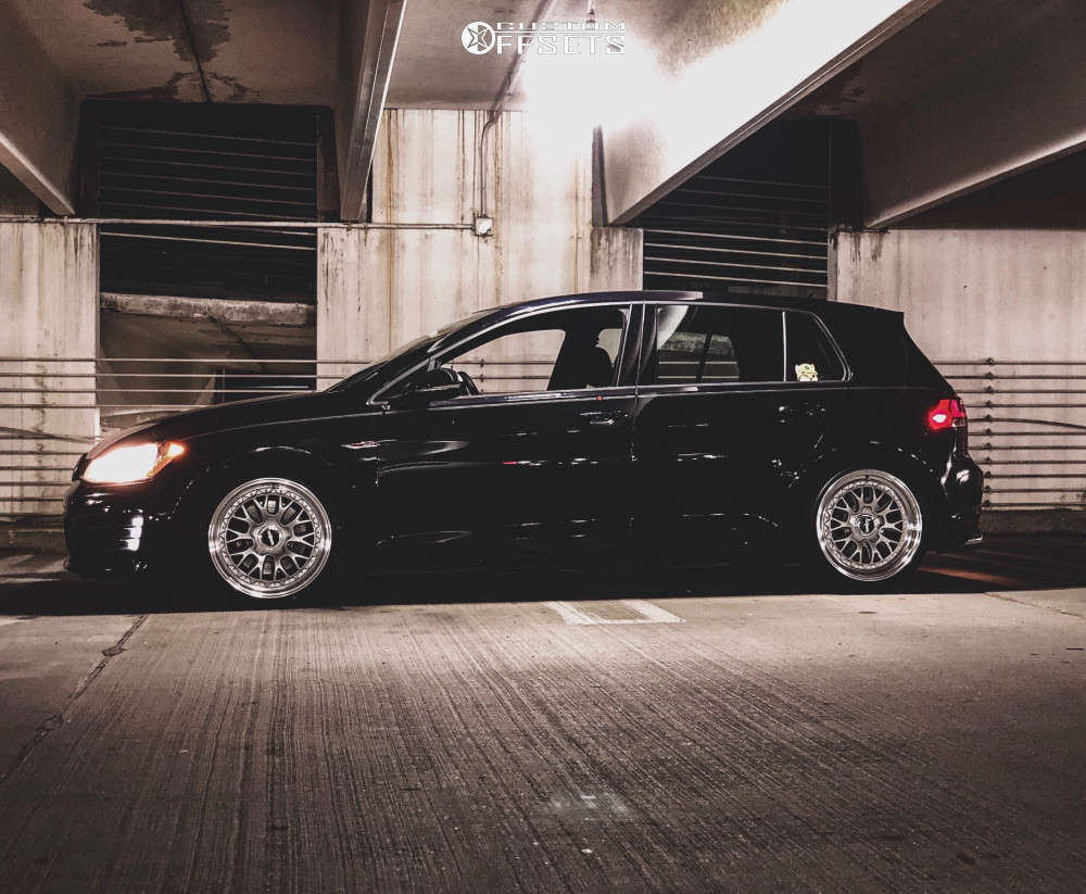 2015 Volkswagen GTI with 18x8.5 35 Rotiform Lsr and 215/40R18 Achilles ...