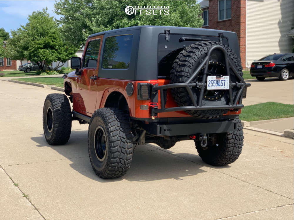 2009 Jeep Wrangler JK with 17x8.5 0 Vision Manx and 37/12.5R17 Cooper ...