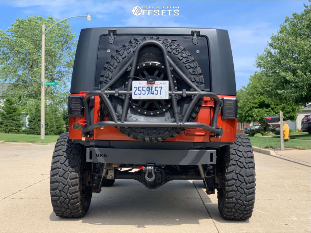 2009 Jeep Wrangler JK with 17x8.5 0 Vision Manx and 37/12.5R17 Cooper ...