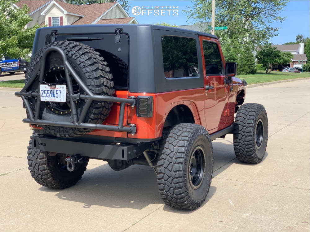 2009 Jeep Wrangler JK with 17x8.5 0 Vision Manx and 37/12.5R17 Cooper ...