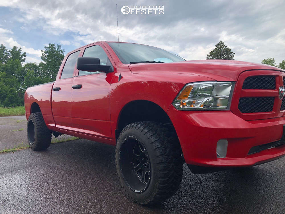 2018 Ram 1500 with 20x12 -44 Pure Grit Grit and 33/12.5R20 RBP Repulsor ...