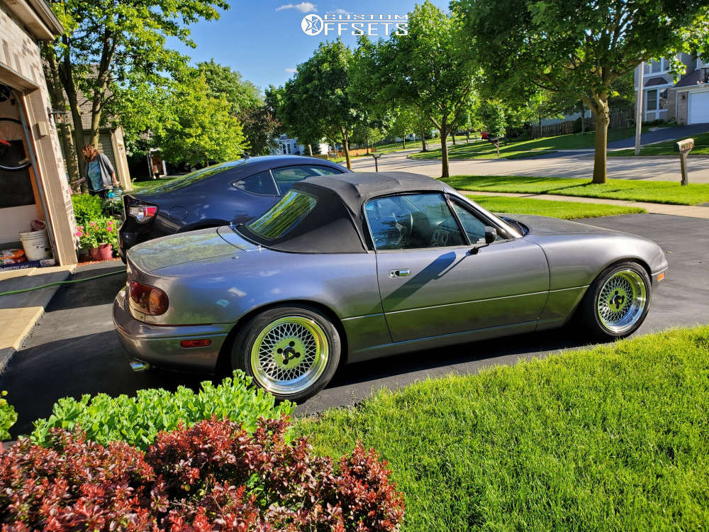 1990 Mazda MX-5 Miata with 15x8 25 Enkei Enkei92 and 205/50R15 Hankook ...