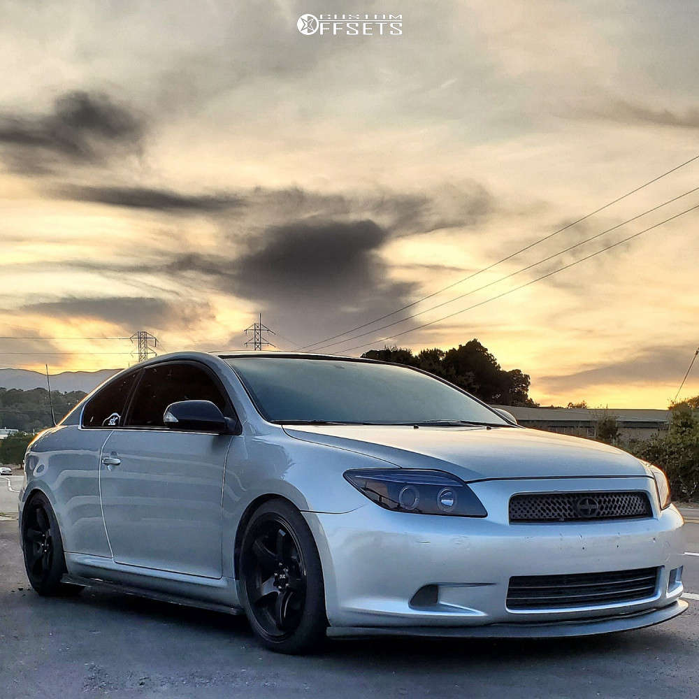 2010 Scion TC with 18x8.5 35 XXR 555 and 225/40R18 Riken Raptor and ...