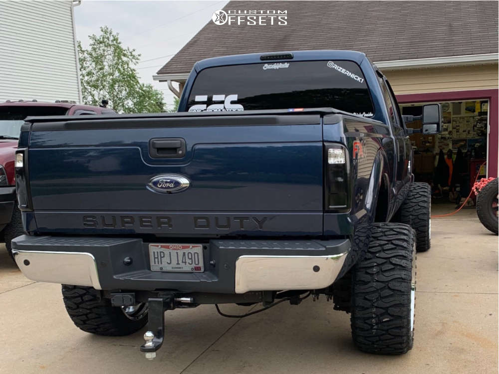 2015 Ford F-250 Super Duty with 24x14 -76 Xtreme Force Xf8 and 375/40R24 Atturo Trail Blade Boss ...