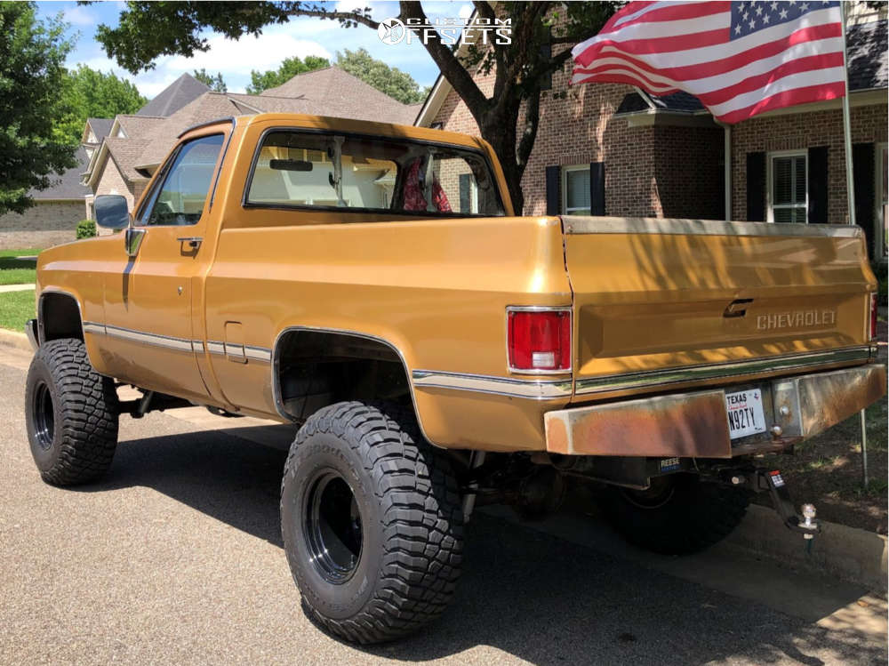 1985 Chevrolet K10 with 15x12 -63 Bart Wheels Super Trucker and 35/12 ...