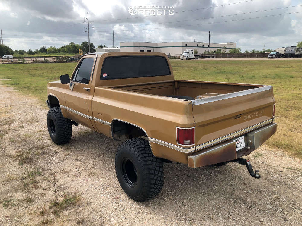1985 Chevrolet K10 with 15x12 -63 Bart Wheels Super Trucker and 35/12 ...