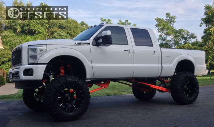 2012 Ford F-250 Super Duty with 22x12 -44 Fuel Nutz and 40/14.5R22 ...
