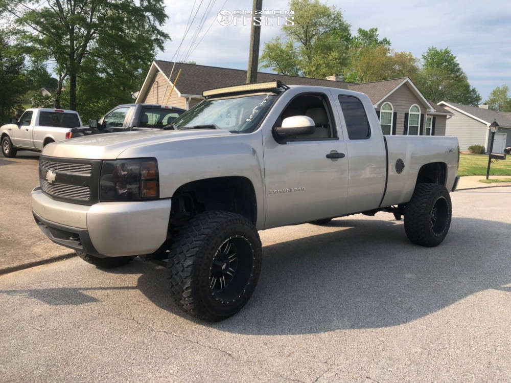 2008 Chevrolet Silverado 1500 with 20x12 -44 Red Dirt Road Rd01 and 35/ ...