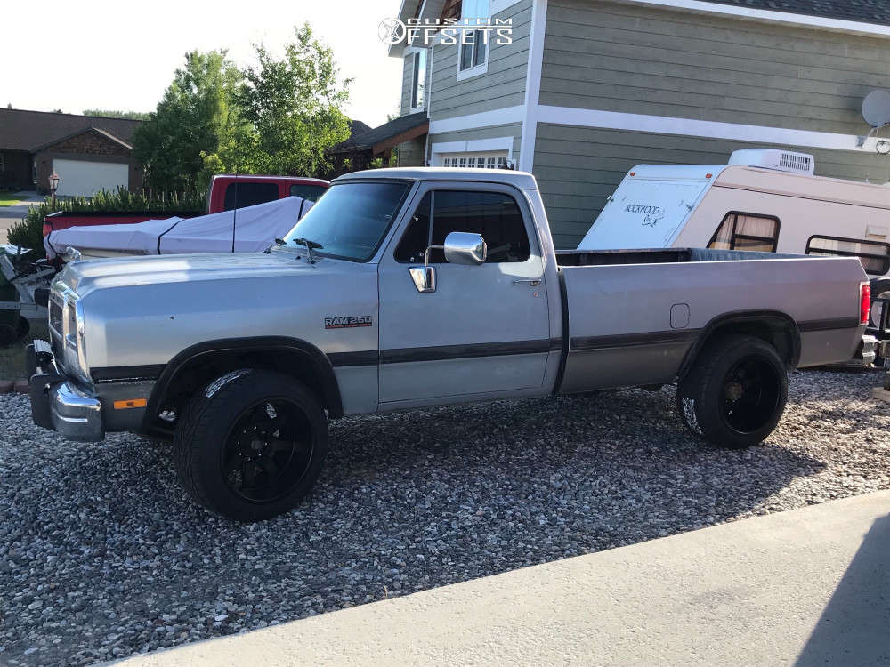 1992 Dodge D250 with 20x12 -51 Toxic Widow and 295/45R20 Toyo Tires ...