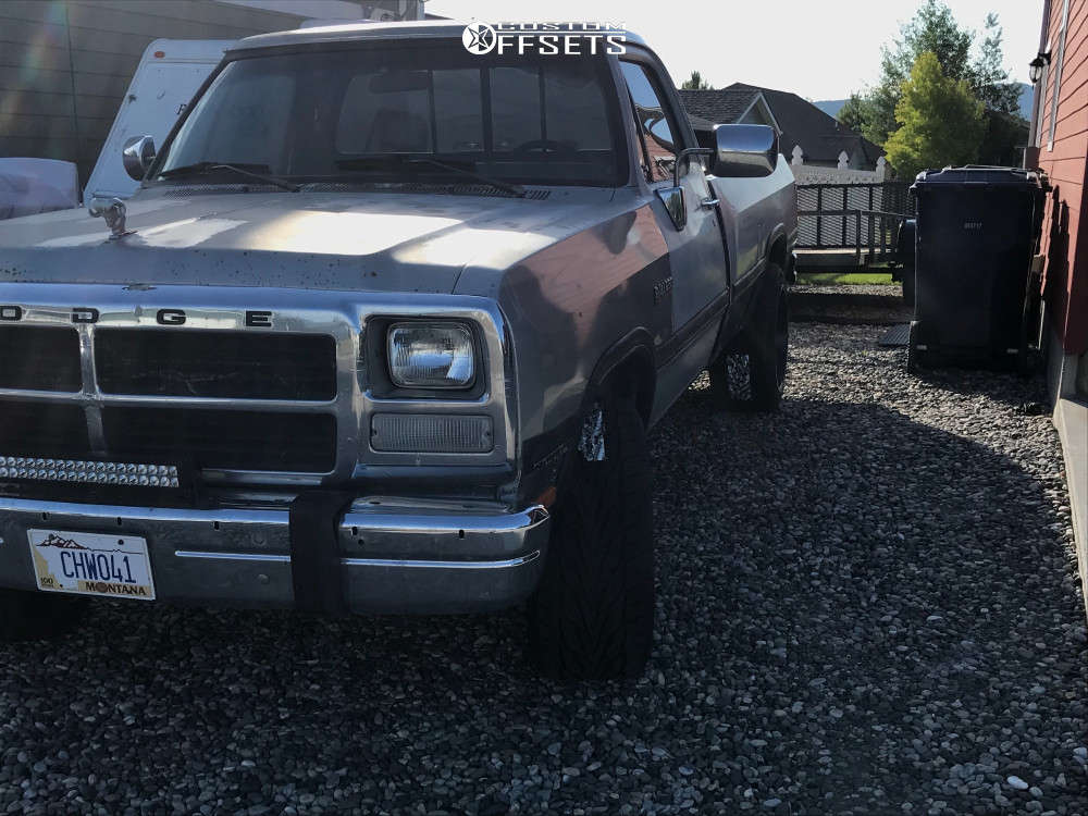 1992 Dodge D250 with 20x12 -51 Toxic Widow and 295/45R20 Toyo Tires ...
