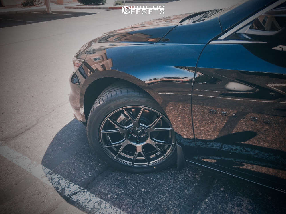 2017 Chevrolet Malibu with 18x9 15 Konig Ampliform and 255/45R18 ...