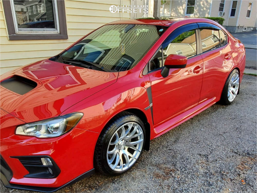 2018 Subaru WRX with 18x9.5 22 ESR Sr12 and 245/40R18 Dunlop Sp Sport ...