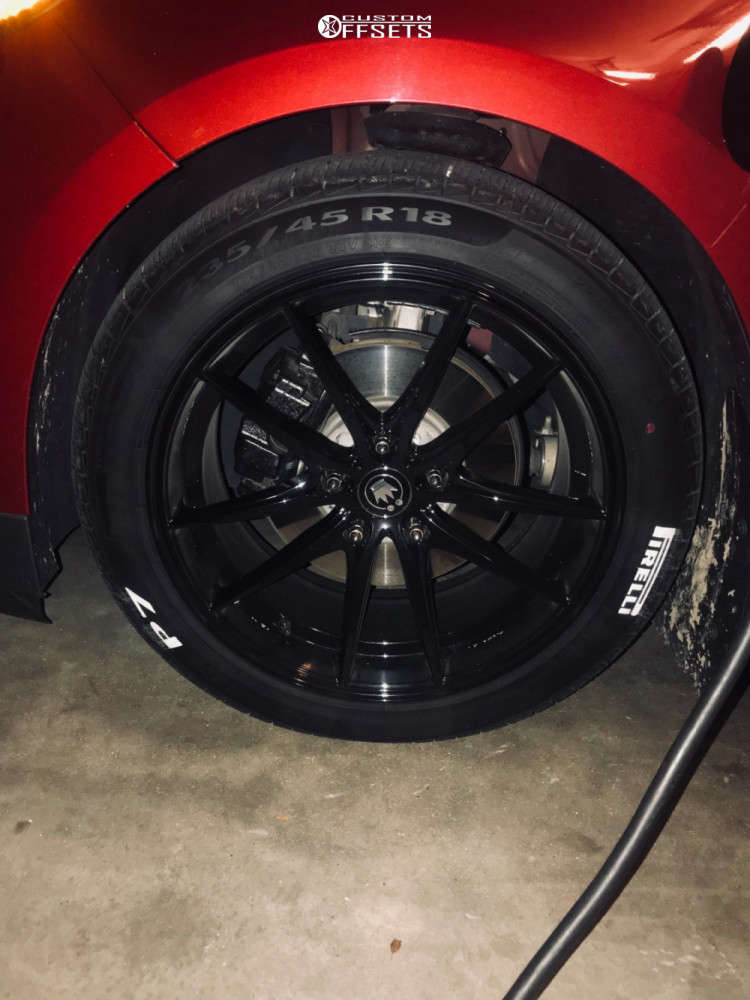 2014 Chevrolet Volt with 18x8 45 Konig Oversteer and 235/45R18 Pirelli ...