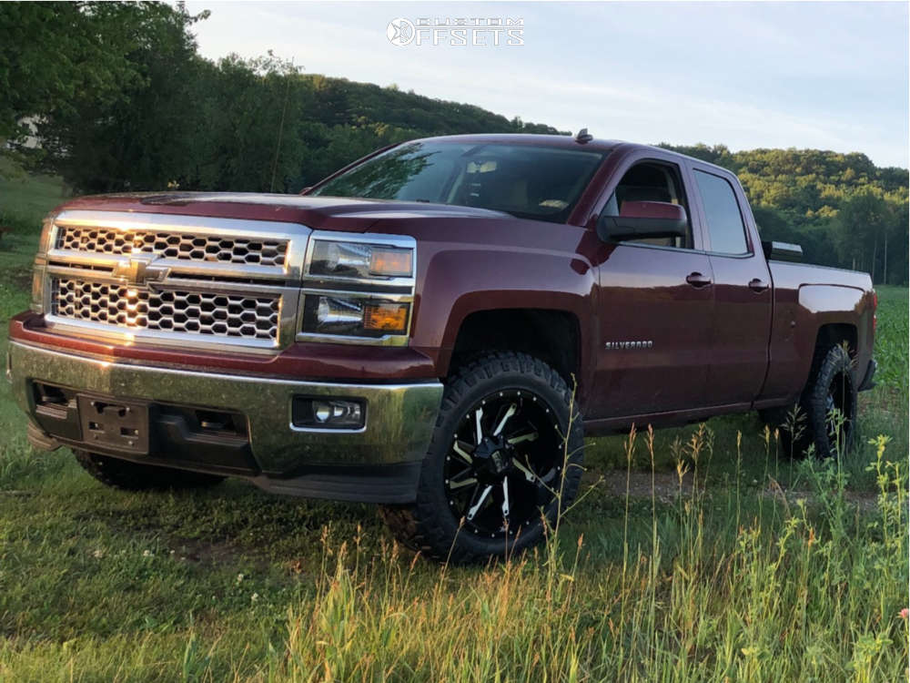 2014 Chevrolet Silverado 1500 with 20x10 -24 Twisted Offroad Razor and ...