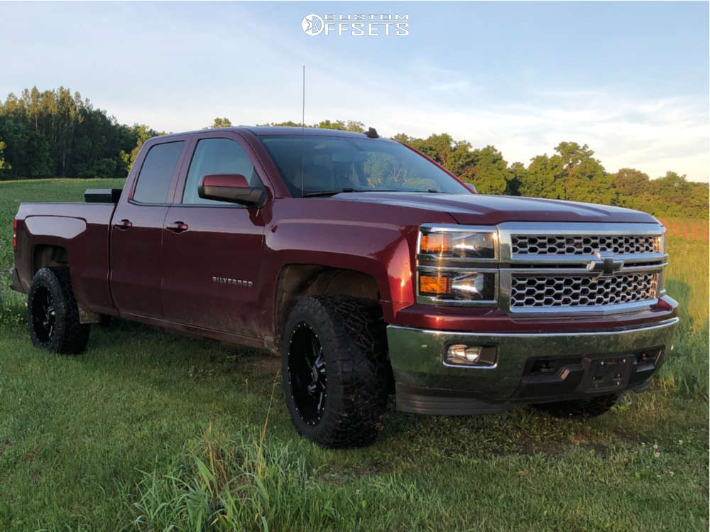 2014 Chevrolet Silverado 1500 with 20x10 -24 Twisted Offroad Razor and ...