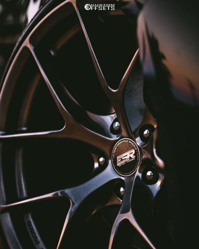 2015 INFINITI Q50 with 19x10.5 22 ESR Rf2 and 235/35R19 Delinte Dx-10 ...