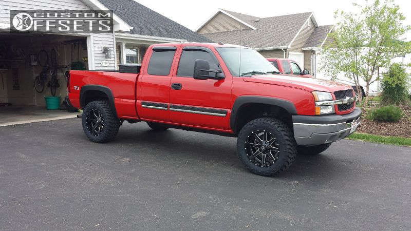 2005 Chevrolet Silverado 1500 with 20x10 -12 Fuel Maverick and 305 ...