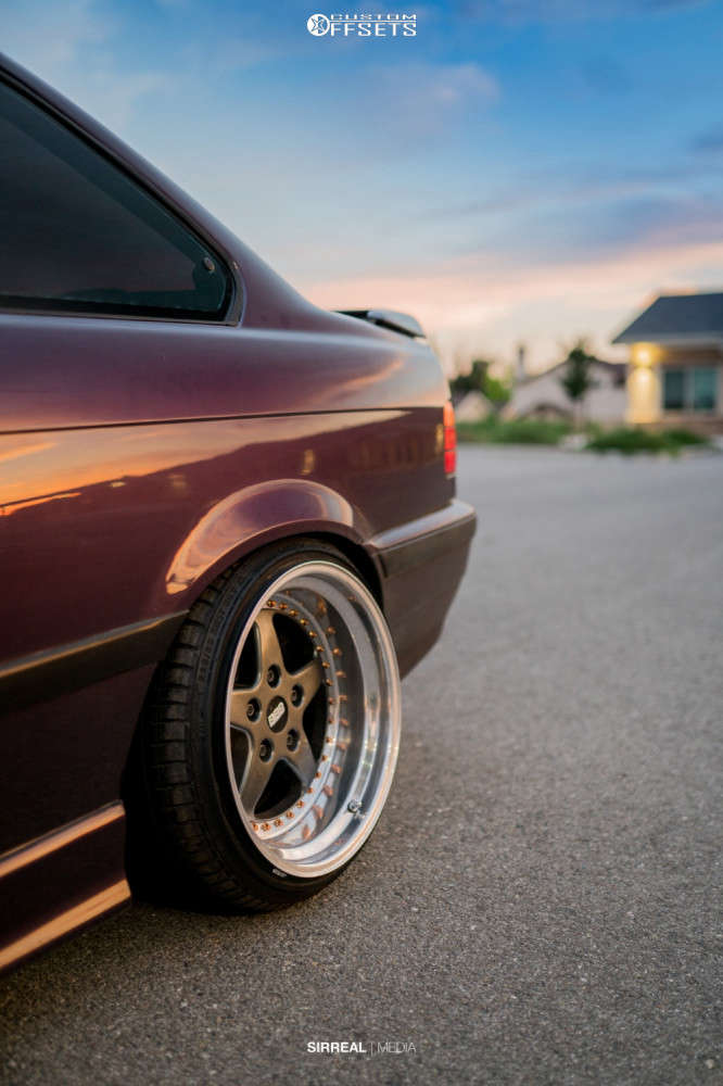 1997 BMW M3 with 17x9 8 BBS Kerscher RX and 205/40R17 Federal SS595 and ...