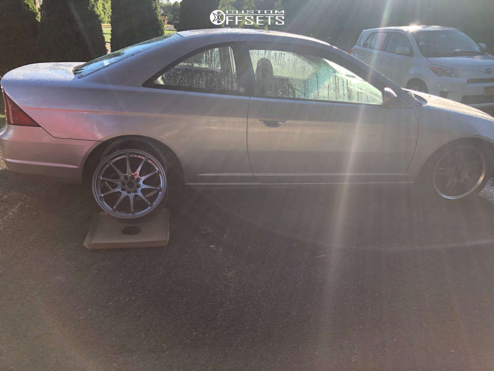 2001 Honda Civic Black Rims