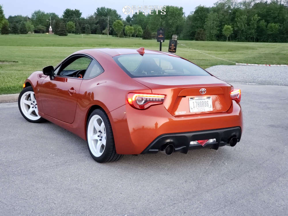 2017 Toyota 86 with 17x8 40 Rays Engineering 57cr and 245/40R17 ...