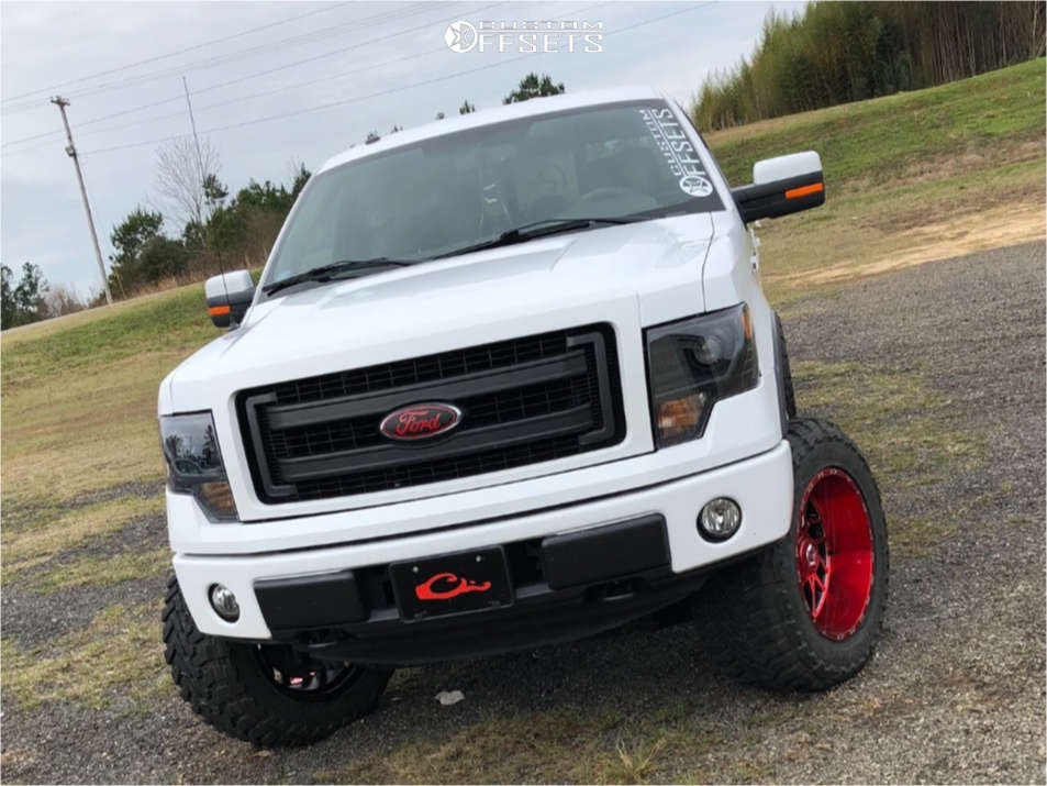 2014 Ford F-150 with 20x12 -44 TIS 544RM and 35/12.5R20 Toyo Tires Open ...