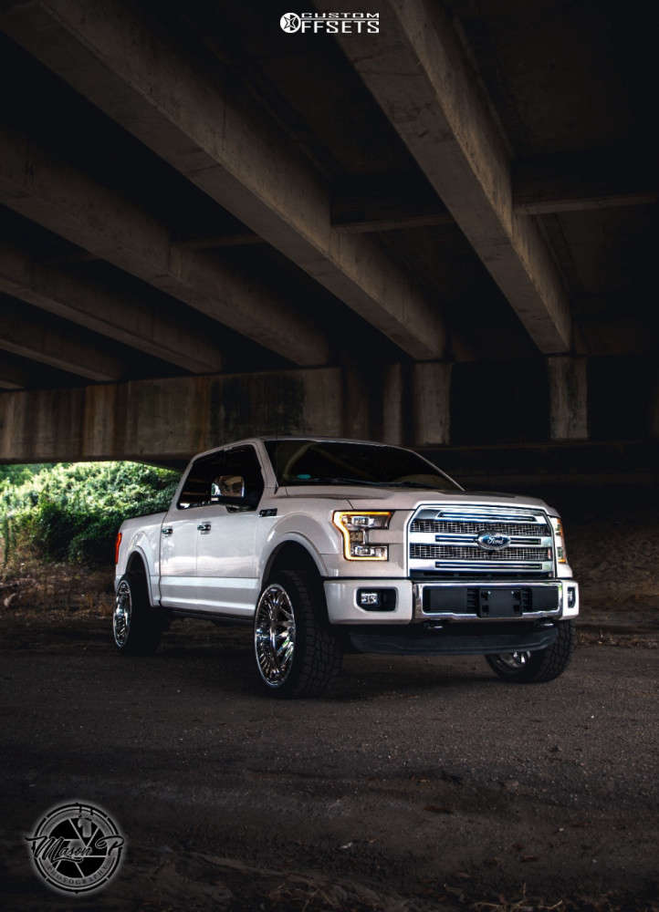 2015 Ford F-150 with 24x12 -61 American Force Morph Cc and 305/35R24 ...