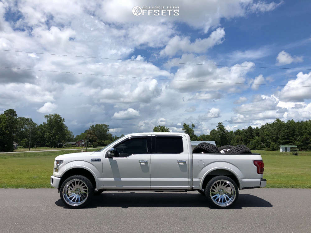 2015 Ford F-150 with 24x12 -61 American Force Morph Cc and 305/35R24 ...