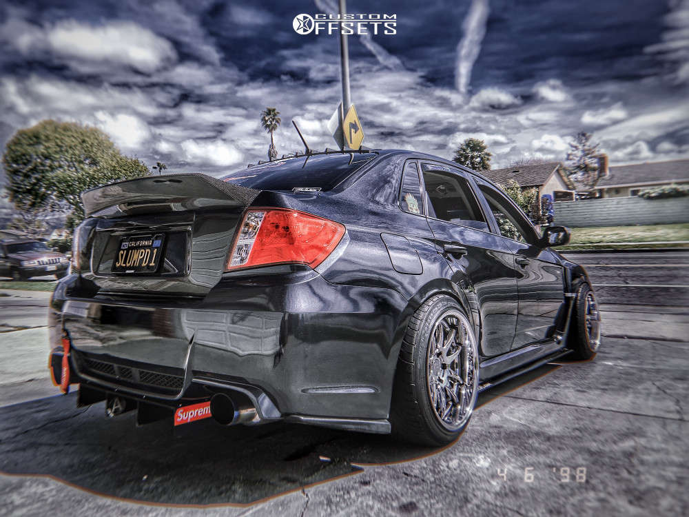 2011 Subaru WRX with 18x10.5 15 Aodhan DS02 and 235/40R18 Federal SS595 ...