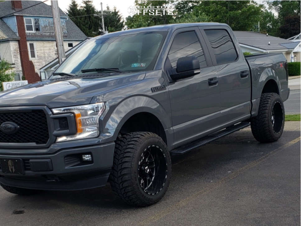 2018 Ford F-150 with 20x12 -44 TIS 544BM and 33/12.5R20 Crosswind Mt ...