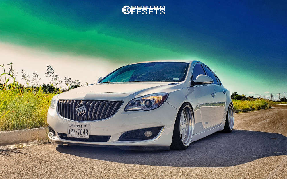 2014 Buick Regal with 19x9.5 22 ESR SR04 and 235/35R19 Crosswind M/t ...