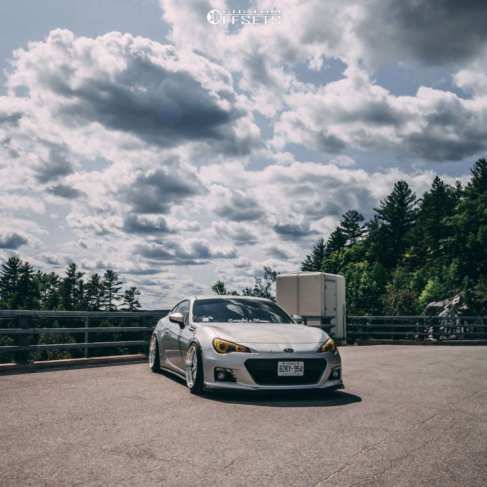 2013 Subaru BRZ with 18x10 25 Work VS SS and 225/40R18 Federal SS595 ...